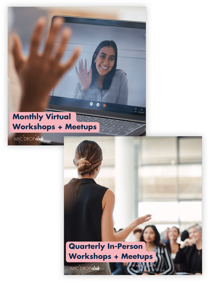 Build Public Speaking Skills | Join the Women's Club | Mic Drop Workshop